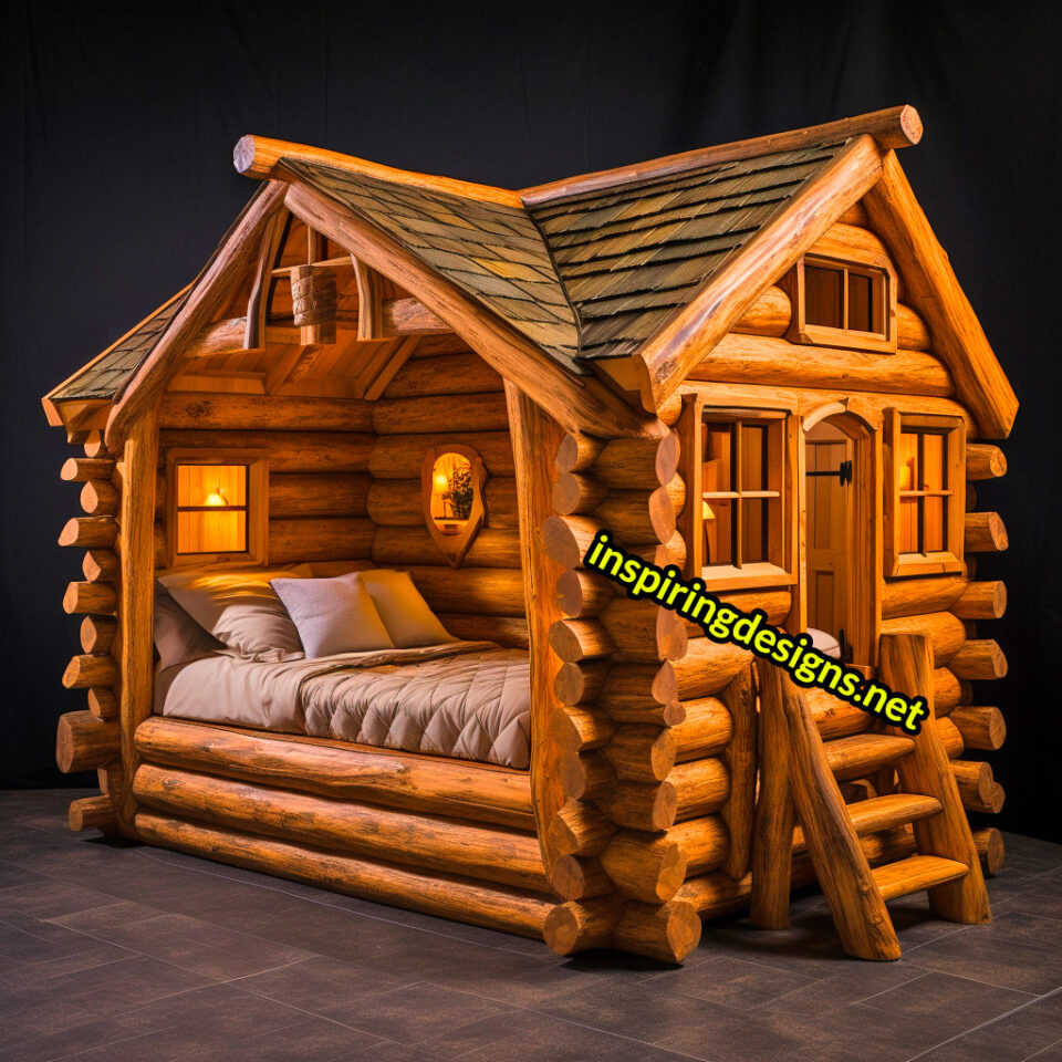These Cabin Shaped Beds Let You Take a Rustic Retreat While You Sleep