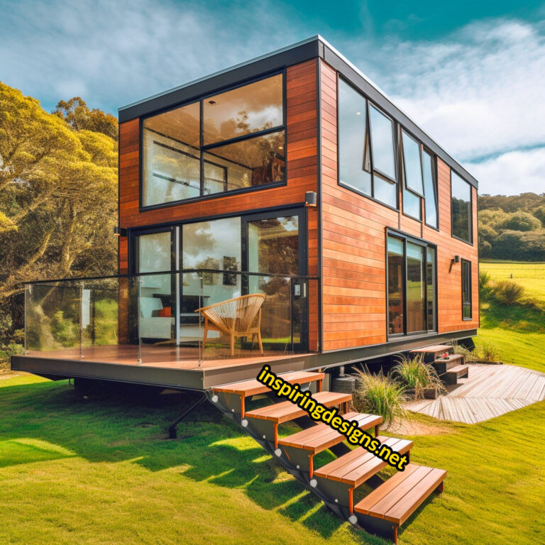 20+ Incredible Luxury Modern Tiny Homes With Huge Windows and Decks