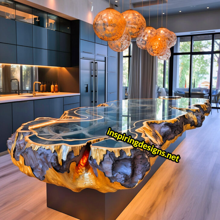 These Geode and Epoxy Kitchen Islands Are Unearthing a New Level of Luxe