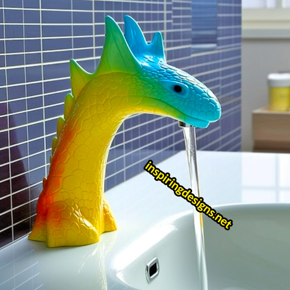 These Dinosaur Faucets Will Boost Hygiene Habits Using Prehistoric Fun