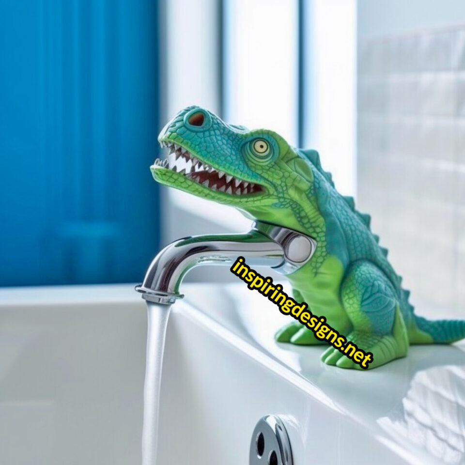 These Dinosaur Faucets Will Boost Hygiene Habits Using Prehistoric Fun