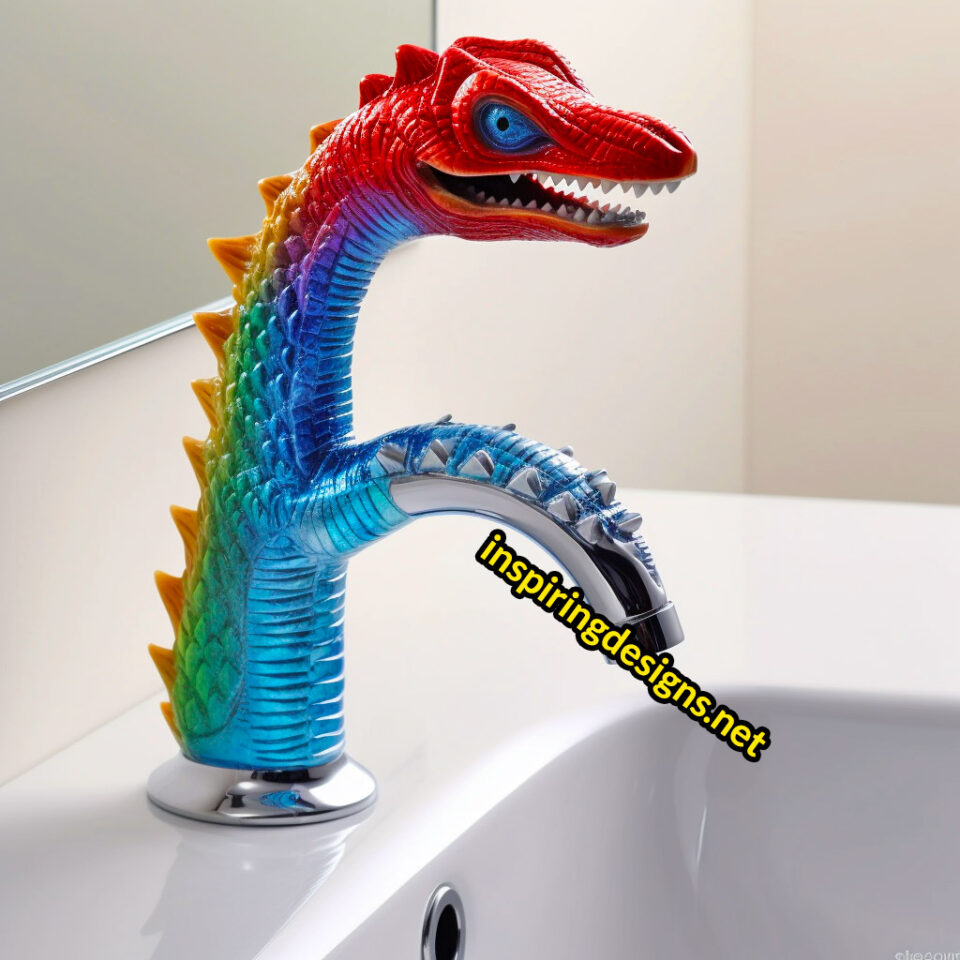 These Dinosaur Faucets Will Boost Hygiene Habits Using Prehistoric Fun ...
