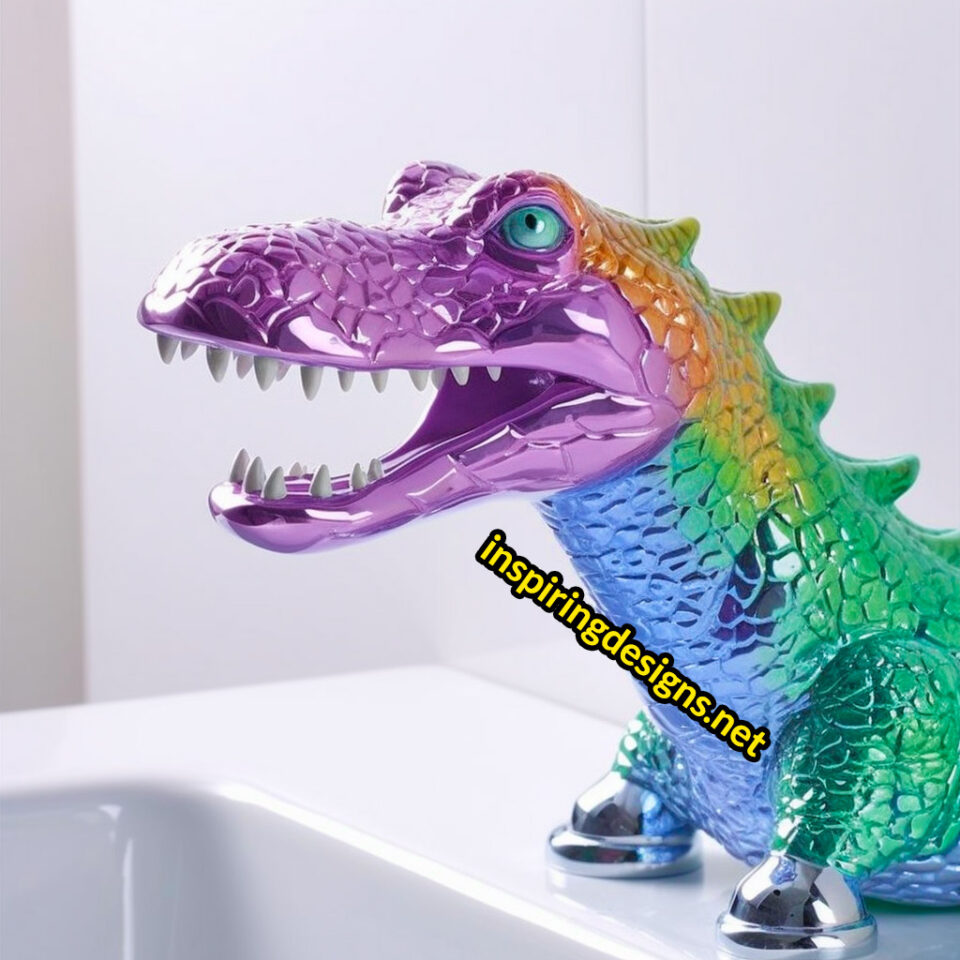 These Dinosaur Faucets Will Boost Hygiene Habits Using Prehistoric Fun ...