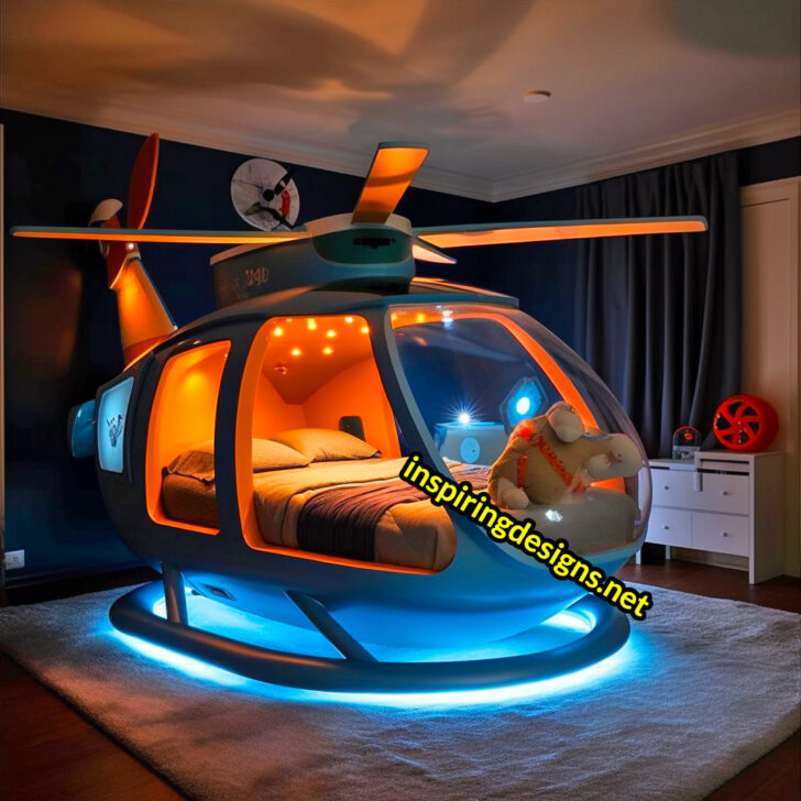 These Helicopter Kids Beds Are a Must-Have for Little Aviators and ...
