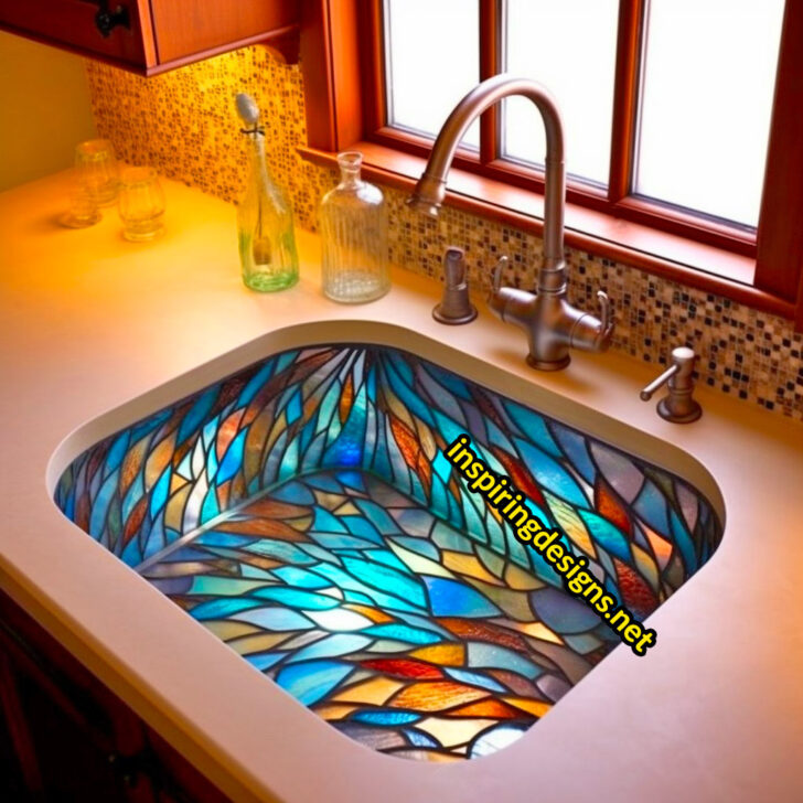 These Stained Glass Sinks Will Transform Your Kitchen into an Art Gallery
