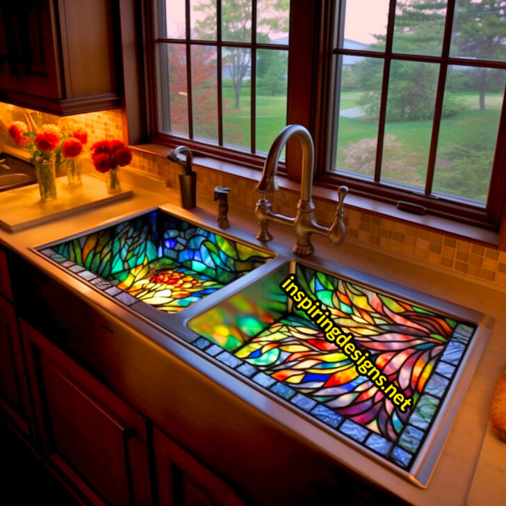These Stained Glass Sinks Will Transform Your Kitchen into an Art Gallery