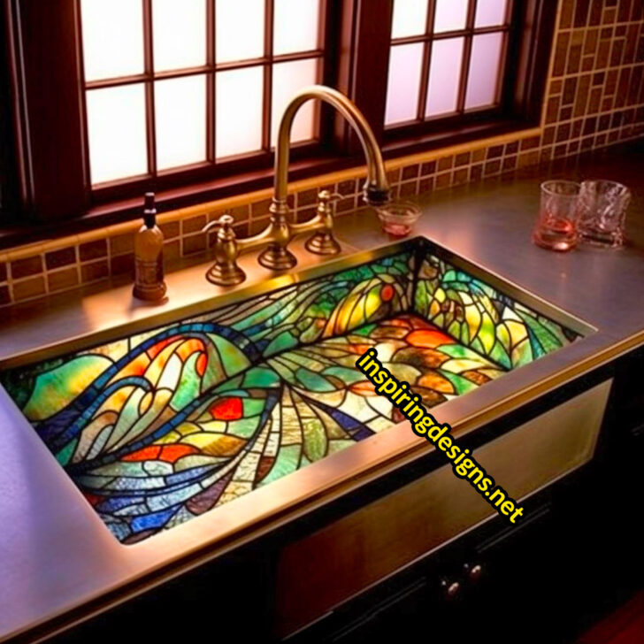 These Stained Glass Sinks Will Transform Your Kitchen into an Art Gallery