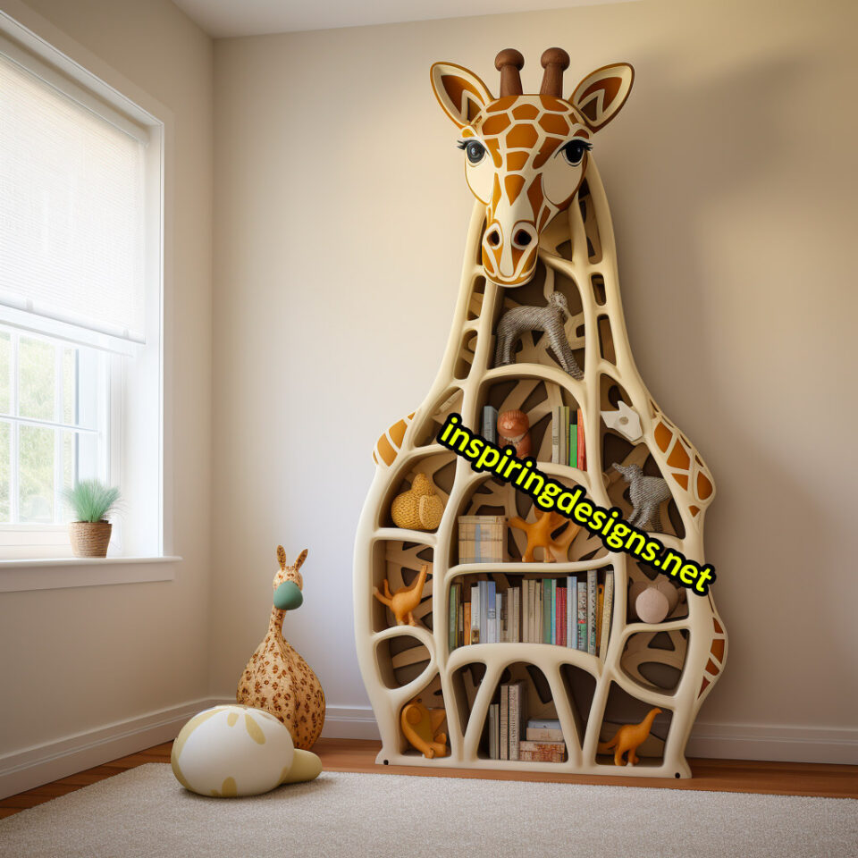 These Giant Animal Shaped Kids Bookshelves Bring The Jungle To Your ...