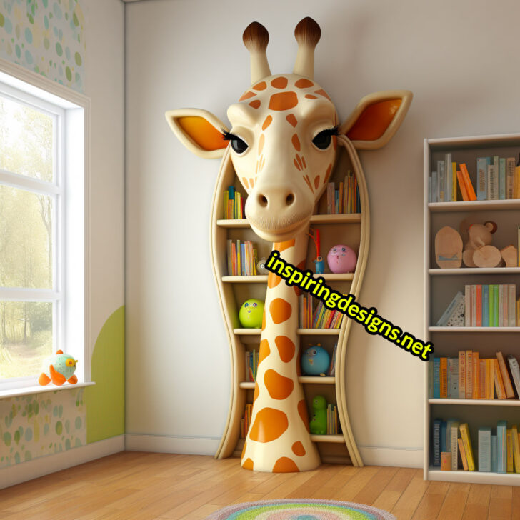 These Giant Animal Shaped Kids Bookshelves Bring The Jungle To Your ...