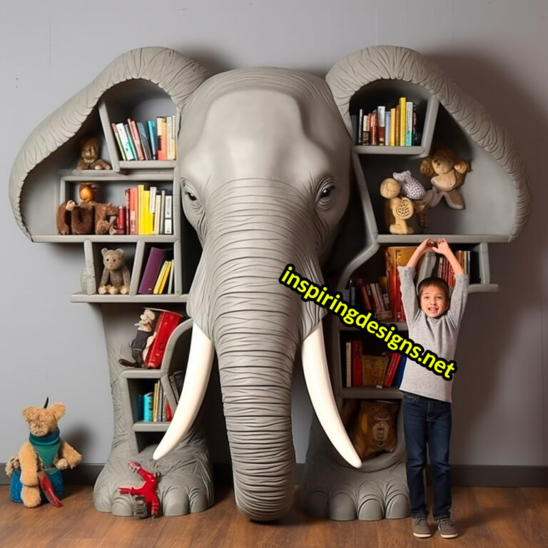 These Giant Animal Shaped Kids Bookshelves Bring The Jungle To Your ...