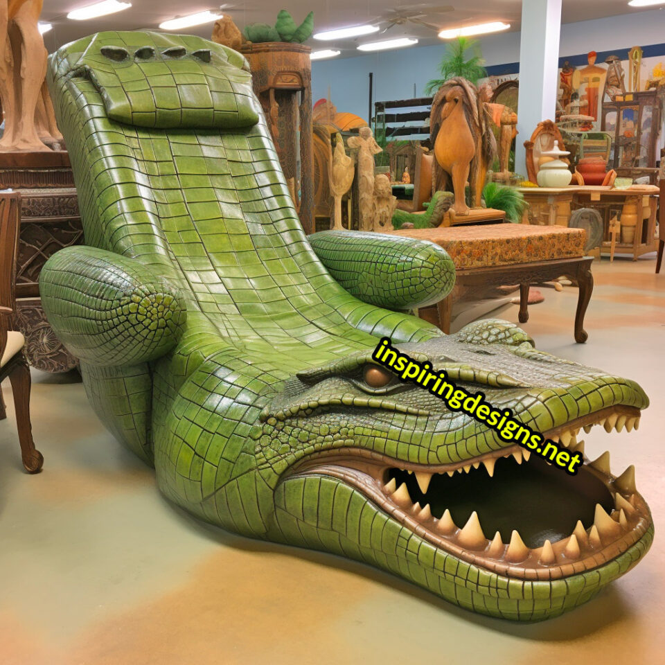 These Crocodile Chairs Bring The Everglades To Your Living Room
