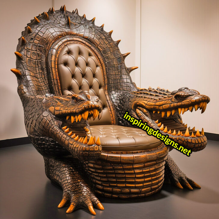 These Crocodile Chairs Bring The Everglades To Your Living Room