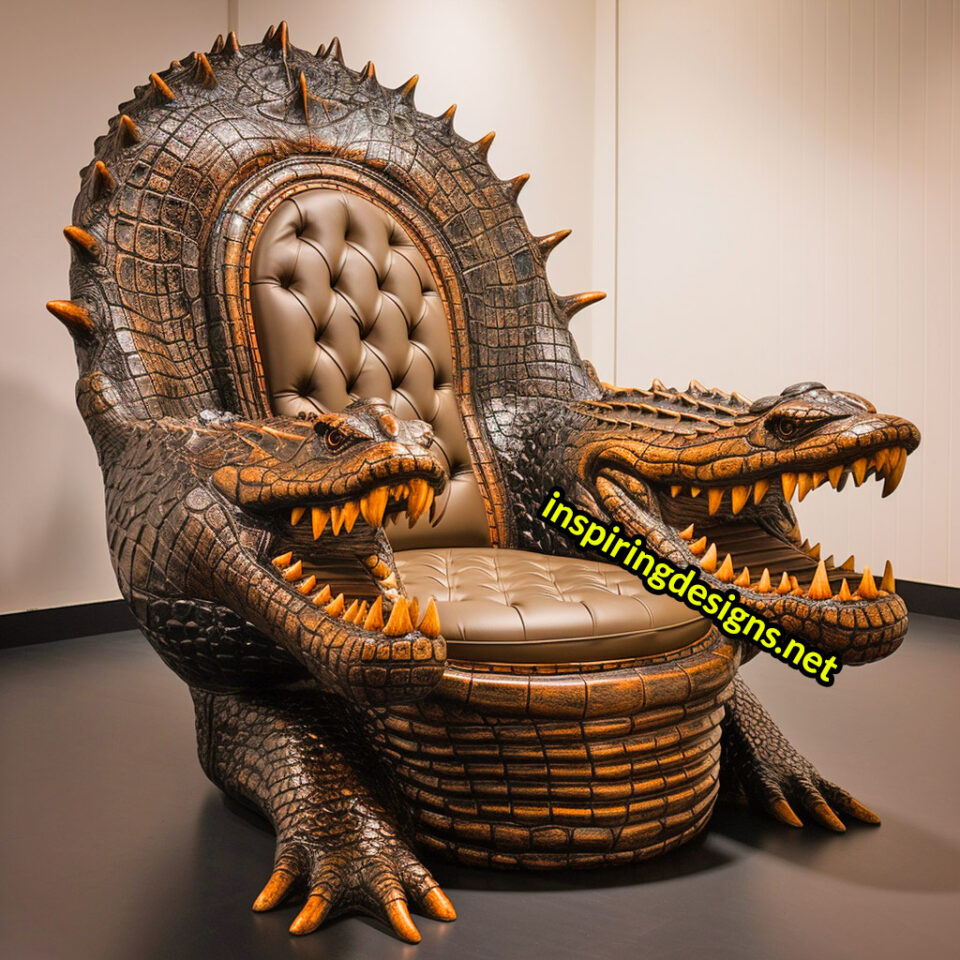 These Crocodile Chairs Bring The Everglades To Your Living Room