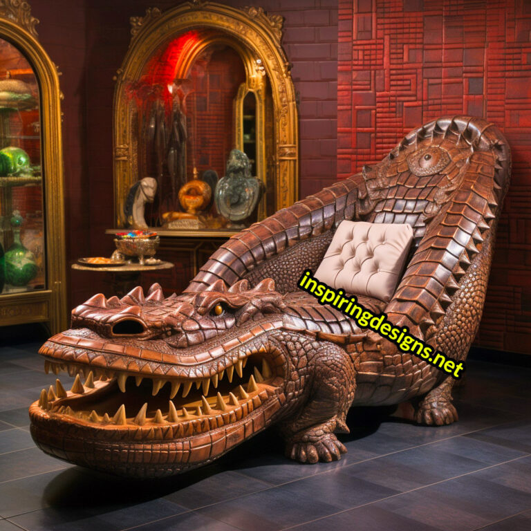 These Crocodile Chairs Bring The Everglades To Your Living Room
