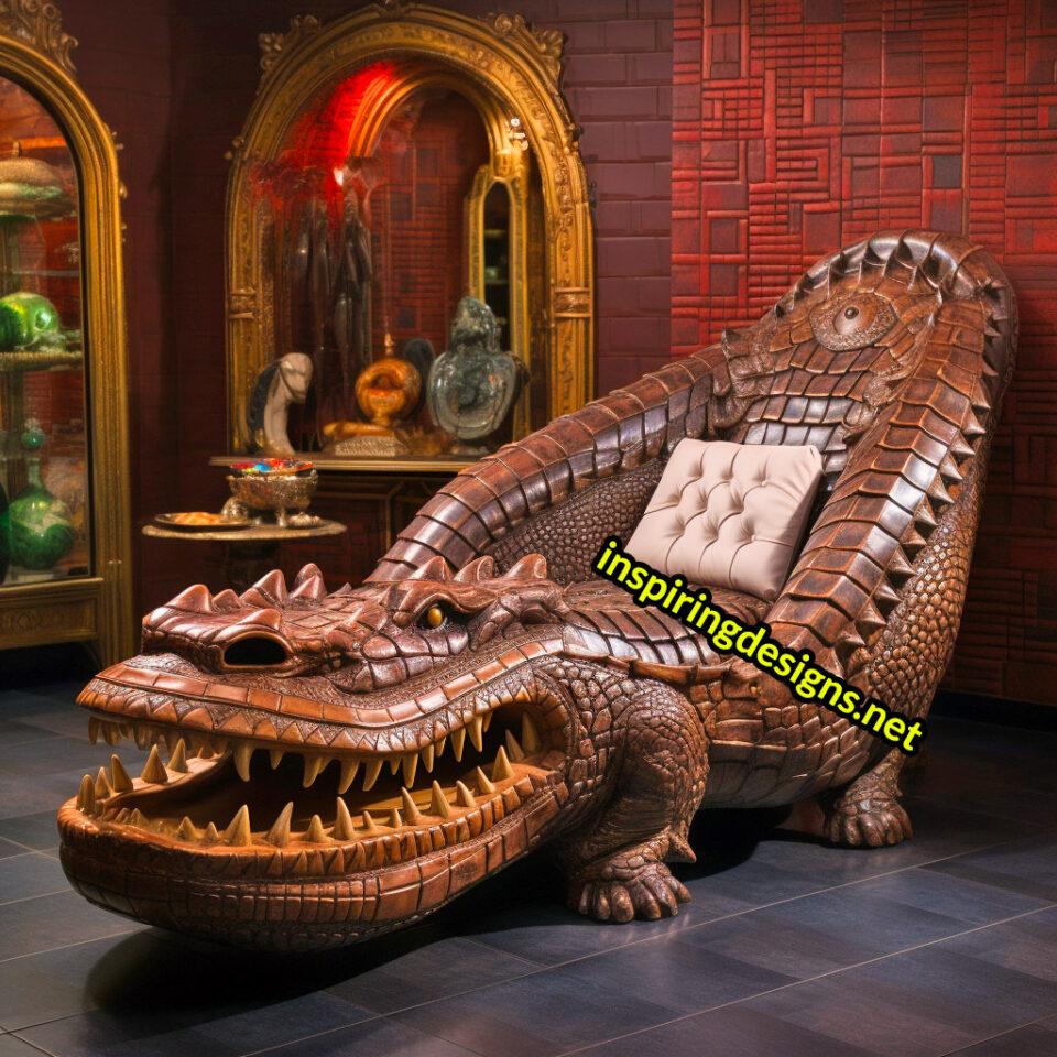 These Crocodile Chairs Bring The Everglades To Your Living Room