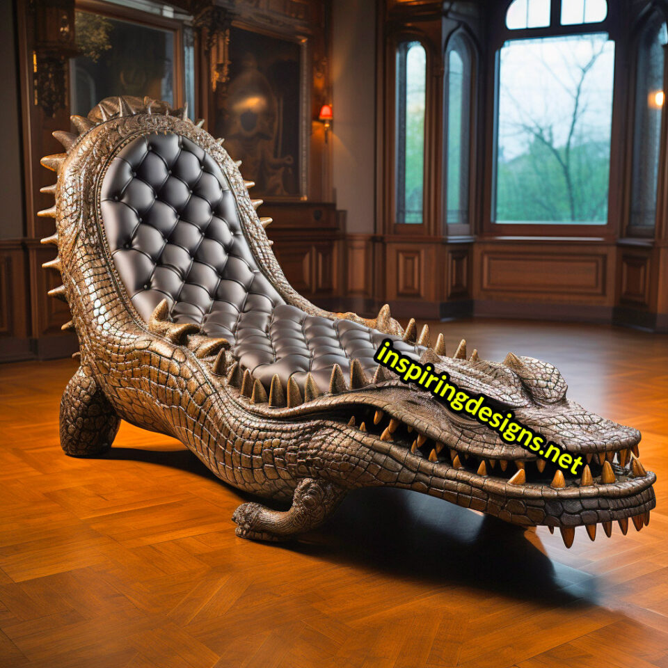 These Crocodile Chairs Bring The Everglades To Your Living Room