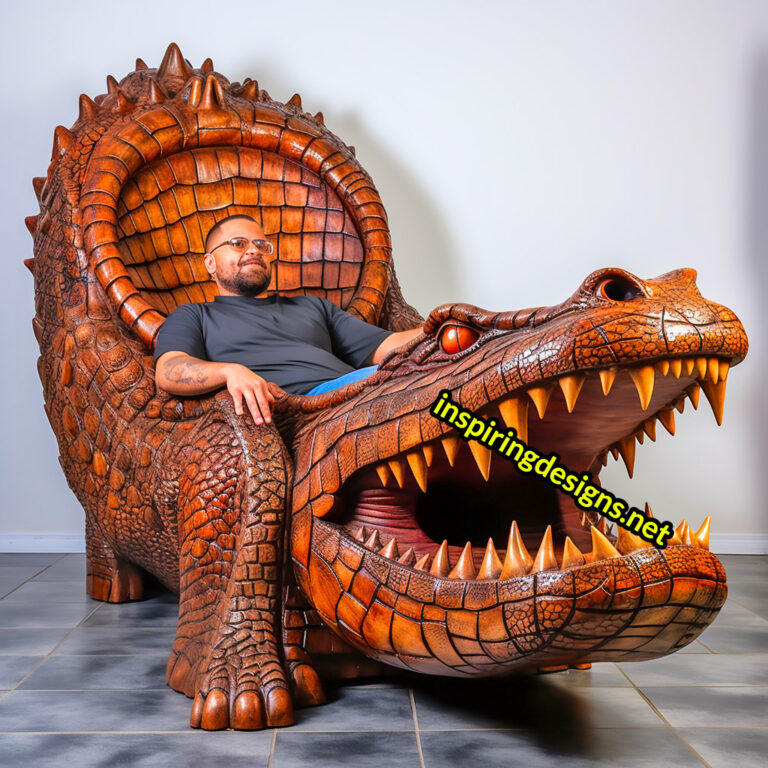 These Crocodile Chairs Bring The Everglades To Your Living Room
