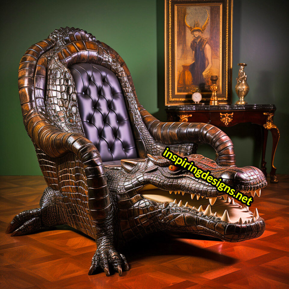 These Crocodile Chairs Bring The Everglades To Your Living Room