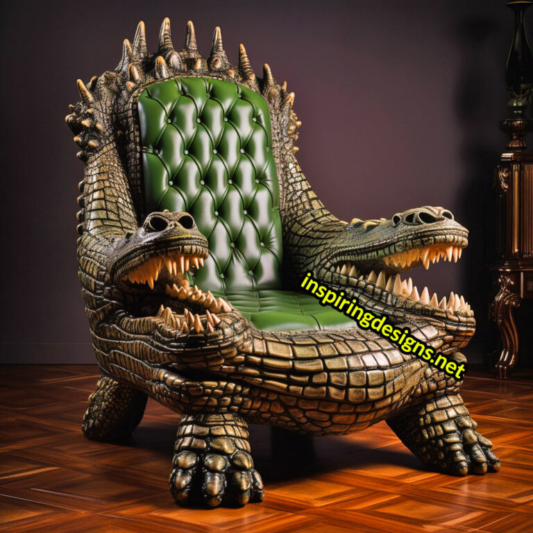 These Crocodile Chairs Bring The Everglades To Your Living Room