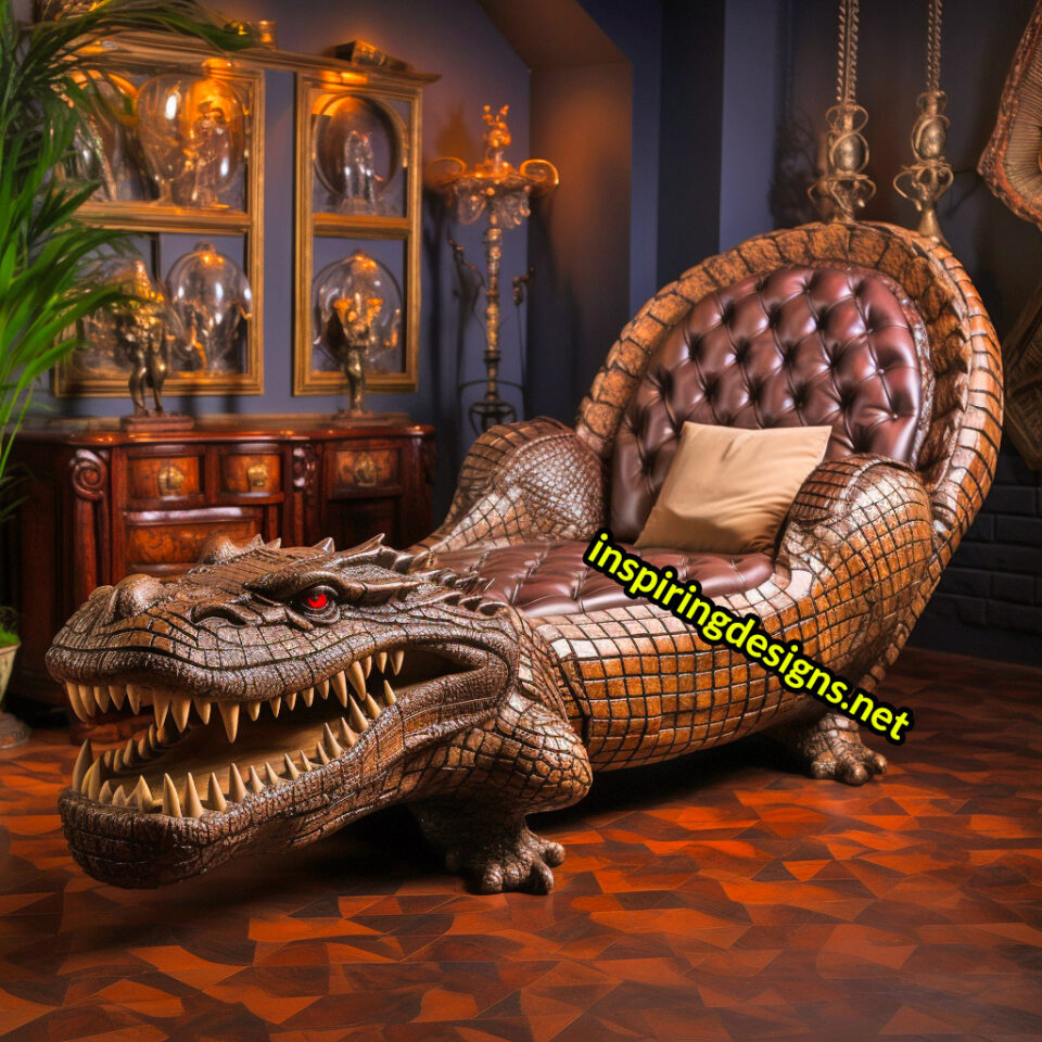 These Crocodile Chairs Bring The Everglades To Your Living Room