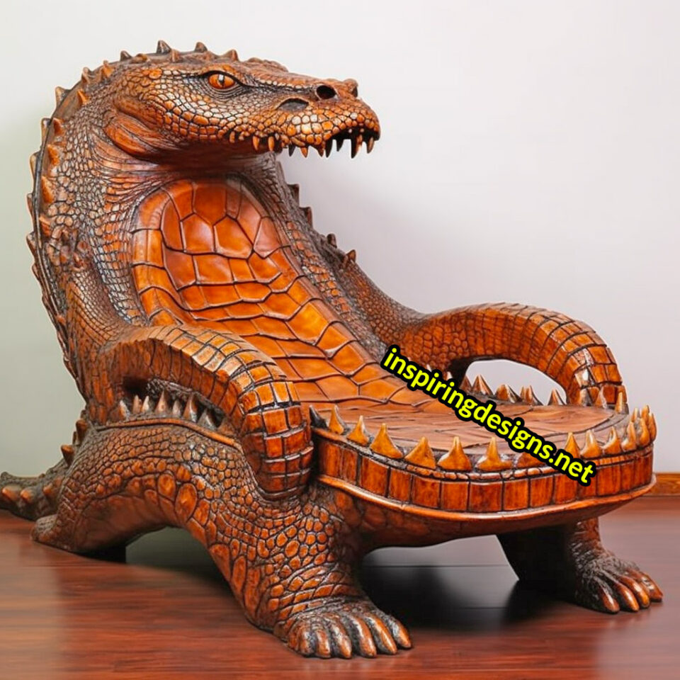 These Crocodile Chairs Bring The Everglades To Your Living Room
