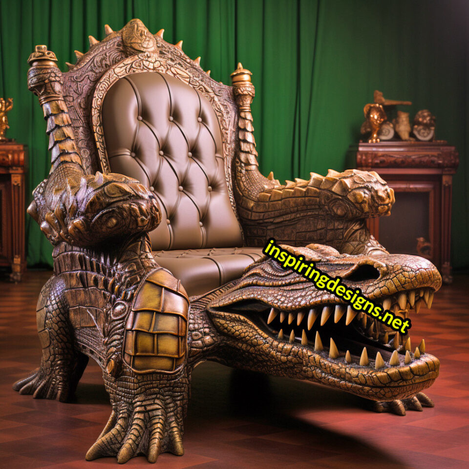 These Crocodile Chairs Bring The Everglades To Your Living Room
