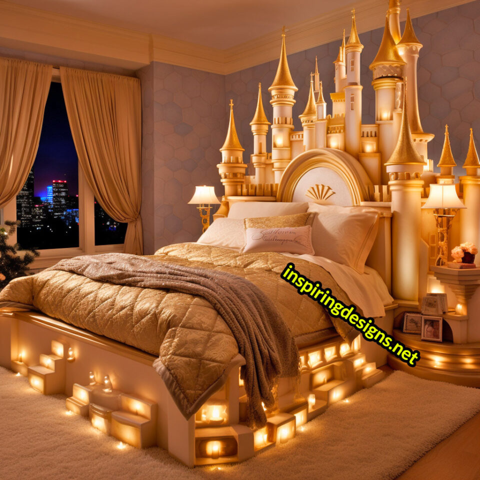 These Giant Disney Castle Shaped Beds Will Turn Your Bedroom into a ...
