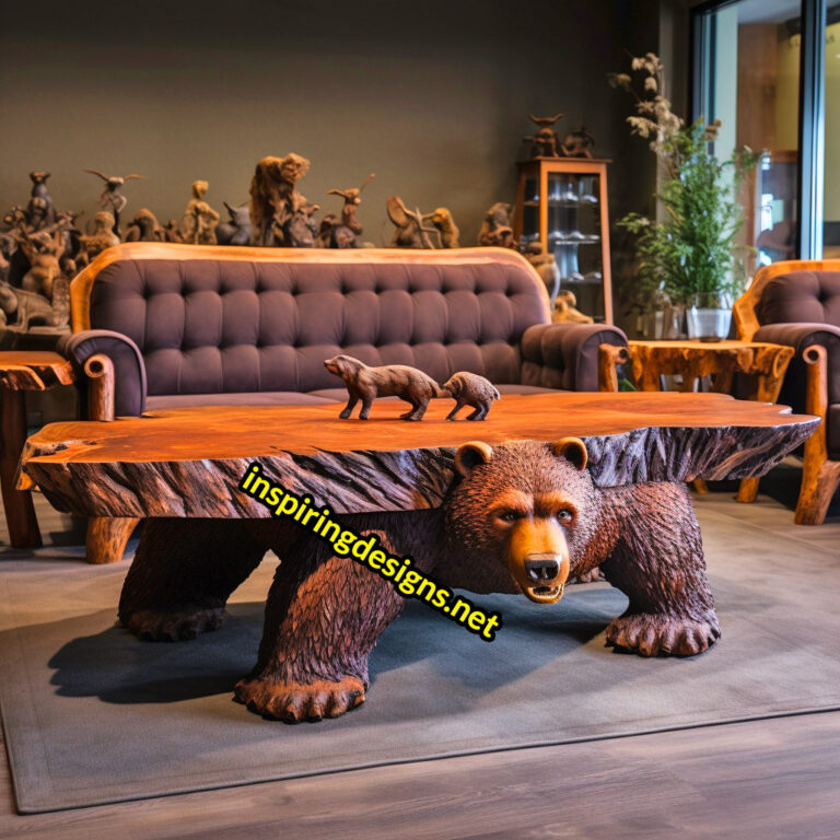 These Wooden Animal Coffee Tables Will Have You 'Howling' in Awe