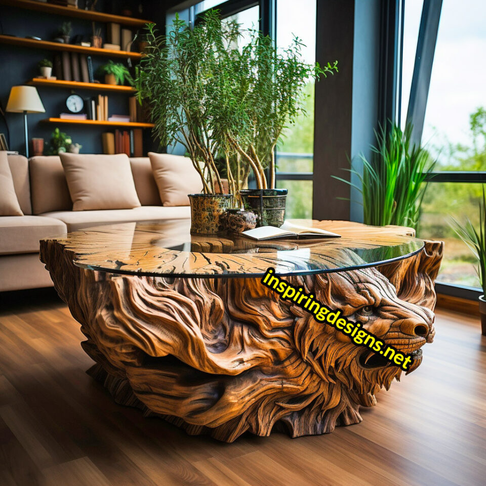 These Wooden Animal Coffee Tables Will Have You 'Howling' in Awe