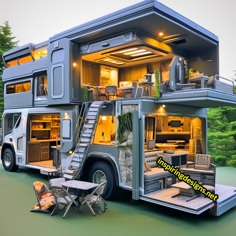 These Giant Open-Concept Campers Have Fold-Down Walls That Offer ...