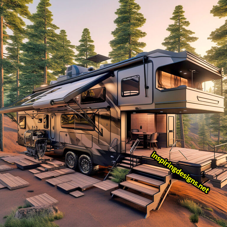 These Giant Open-Concept Campers Have Fold-Down Walls That Offer ...