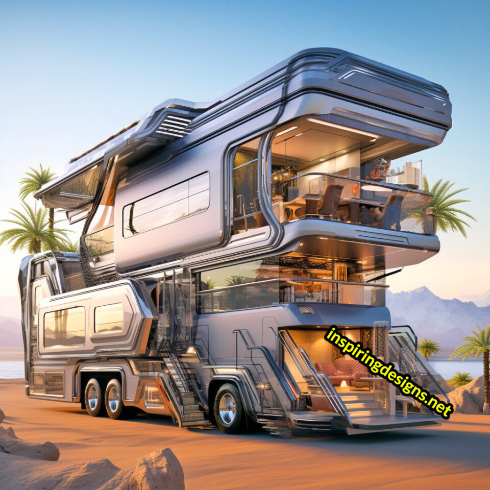 These Giant Open-Concept Campers Have Fold-Down Walls That Offer ...