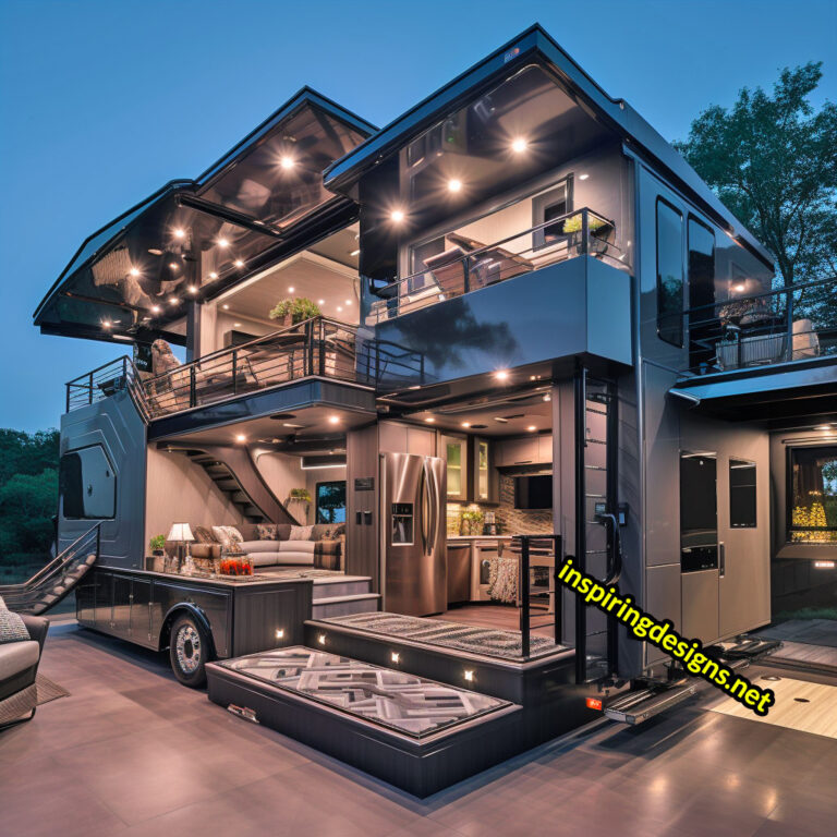 These Giant Open-Concept Campers Have Fold-Down Walls That Offer ...