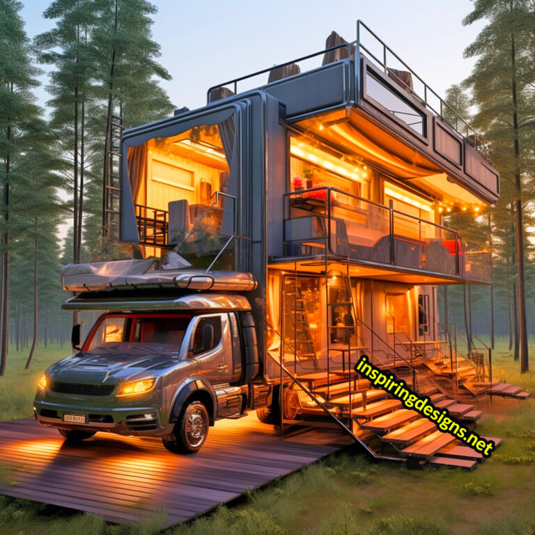 These Giant Open-Concept Campers Have Fold-Down Walls That Offer ...