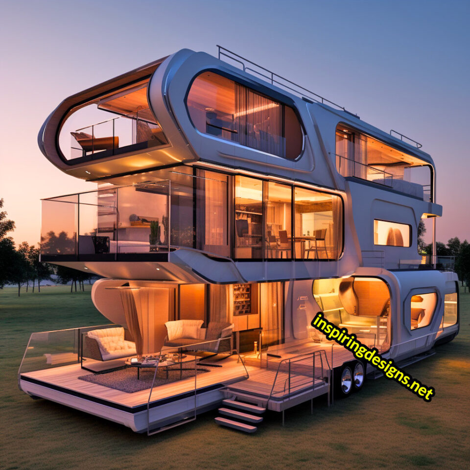 These Giant Open-Concept Campers Have Fold-Down Walls That Offer ...