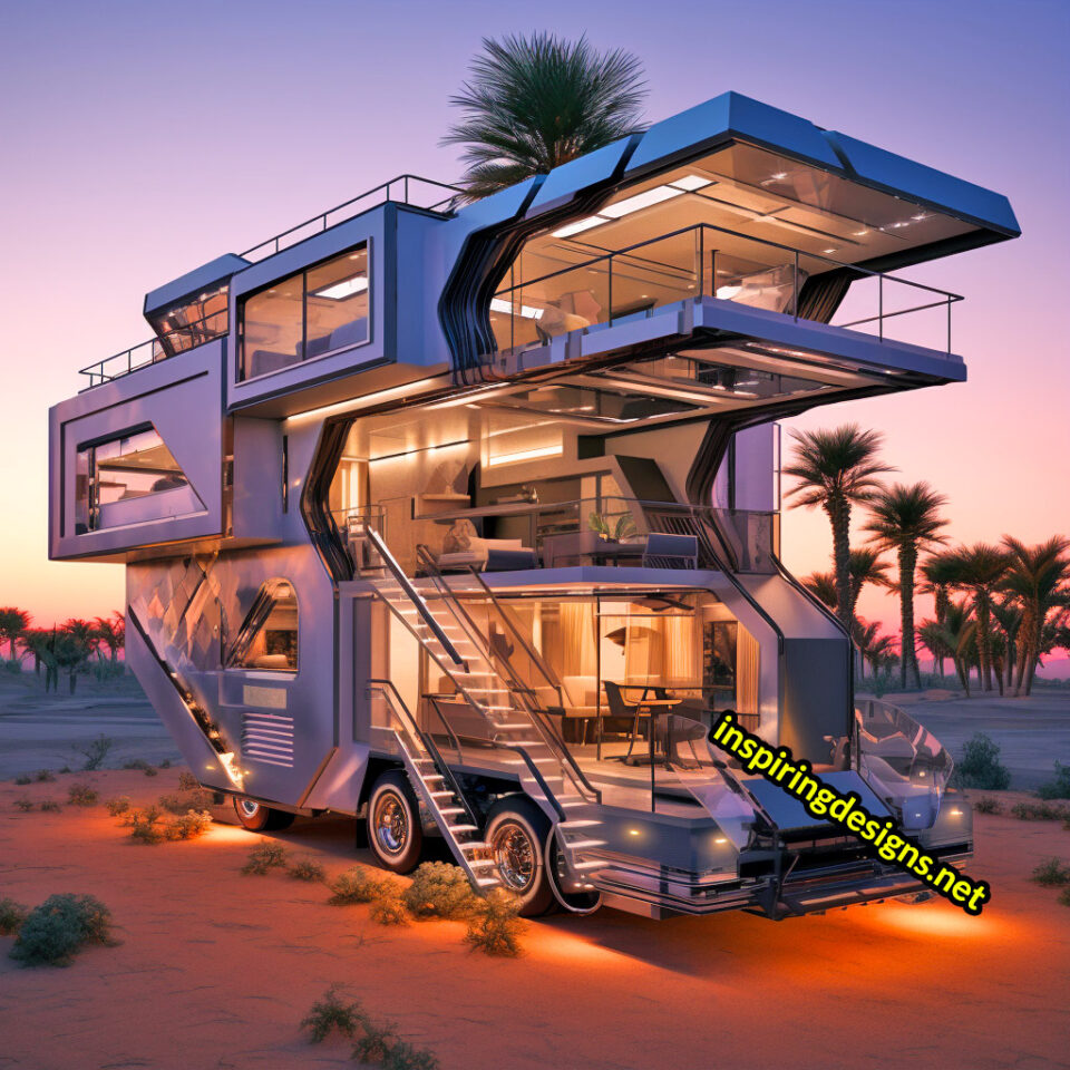 These Giant Open-Concept Campers Have Fold-Down Walls That Offer ...