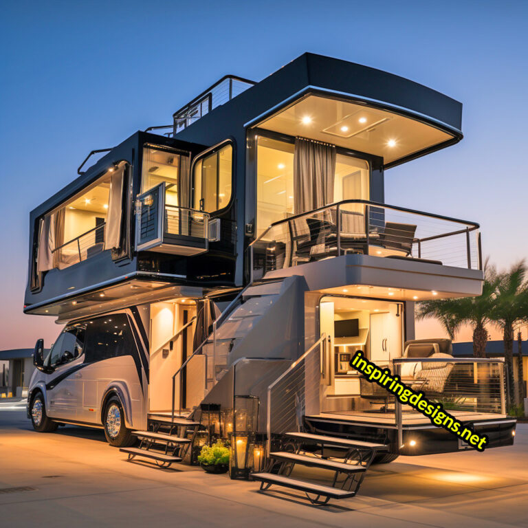 These Giant Open-Concept Campers Have Fold-Down Walls That Offer ...