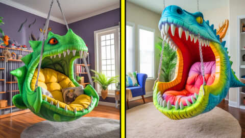 These Hanging Dinosaur Loungers Will Have Your Kids Swinging into the ...