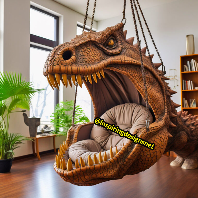 These Hanging Dinosaur Loungers Will Have Your Kids Swinging into the ...