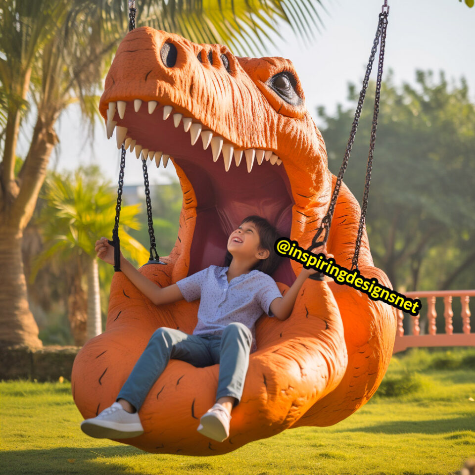 These Hanging Dinosaur Loungers Will Have Your Kids Swinging into the ...