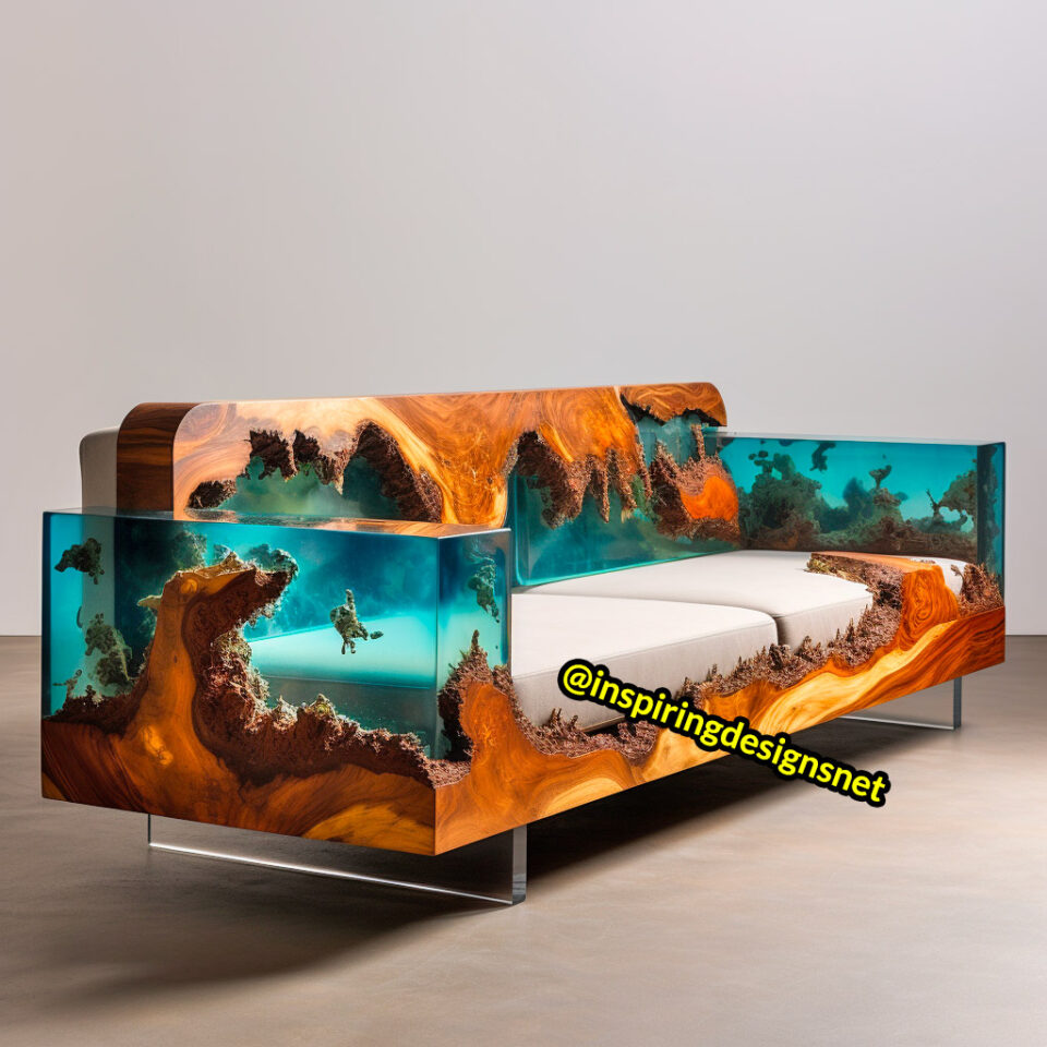 These Wood and Epoxy Sofas Feature Stunning Designs From Forests to ...