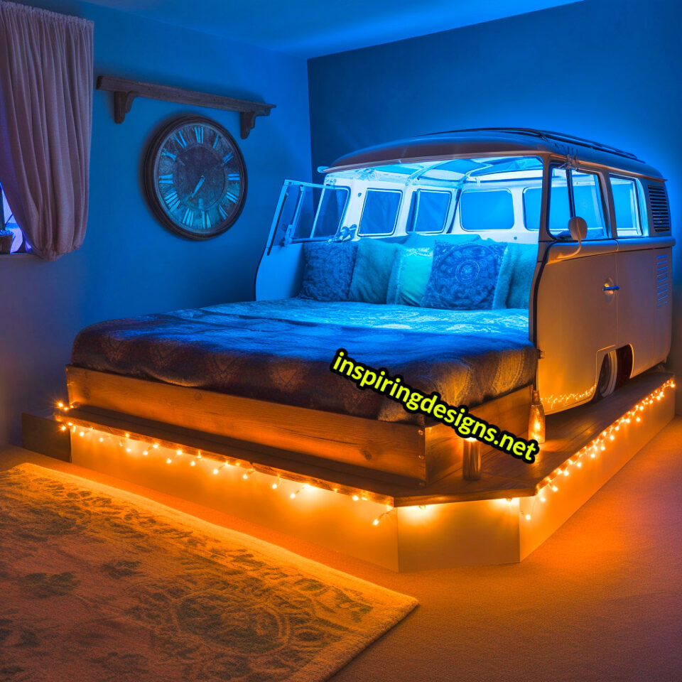 These Volkswagen Hippy Van Beds Are a Trip Back in Time for Nighttime ...