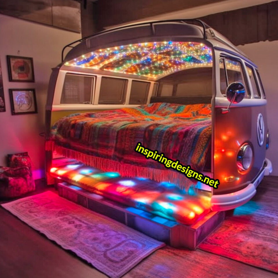 These Volkswagen Hippy Van Beds Are a Trip Back in Time for Nighttime ...