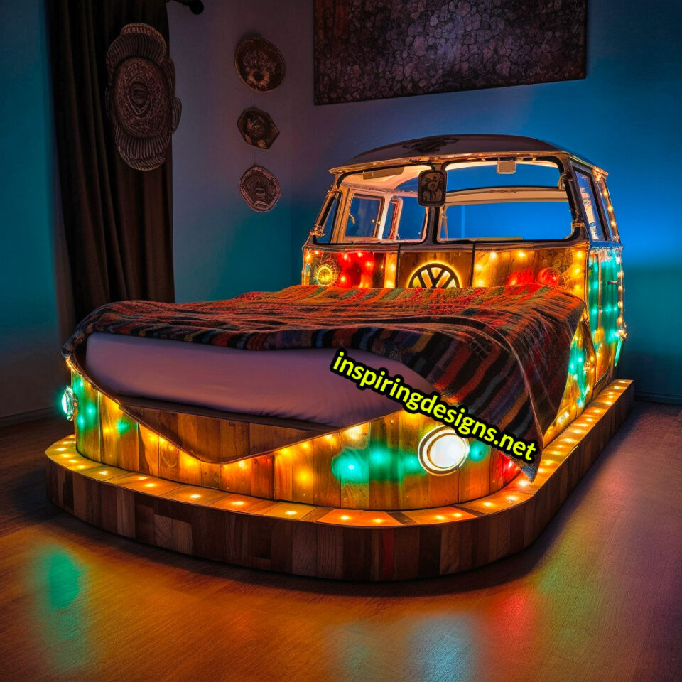 These Volkswagen Hippy Van Beds Are a Trip Back in Time for Nighttime ...