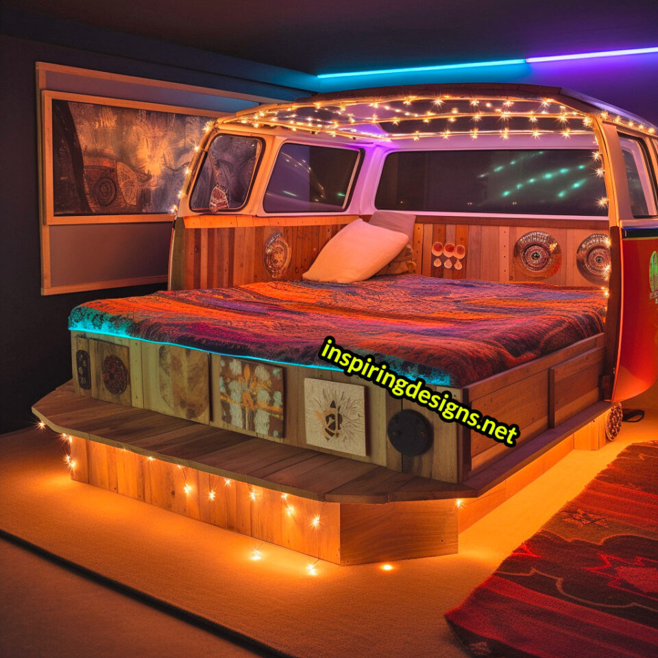 These Volkswagen Hippy Van Beds Are a Trip Back in Time for Nighttime ...