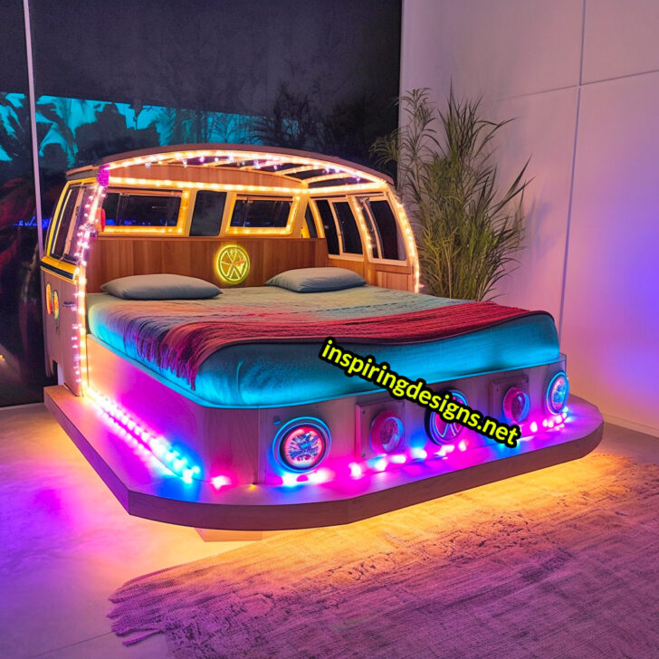 These Volkswagen Hippy Van Beds Are a Trip Back in Time for Nighttime ...
