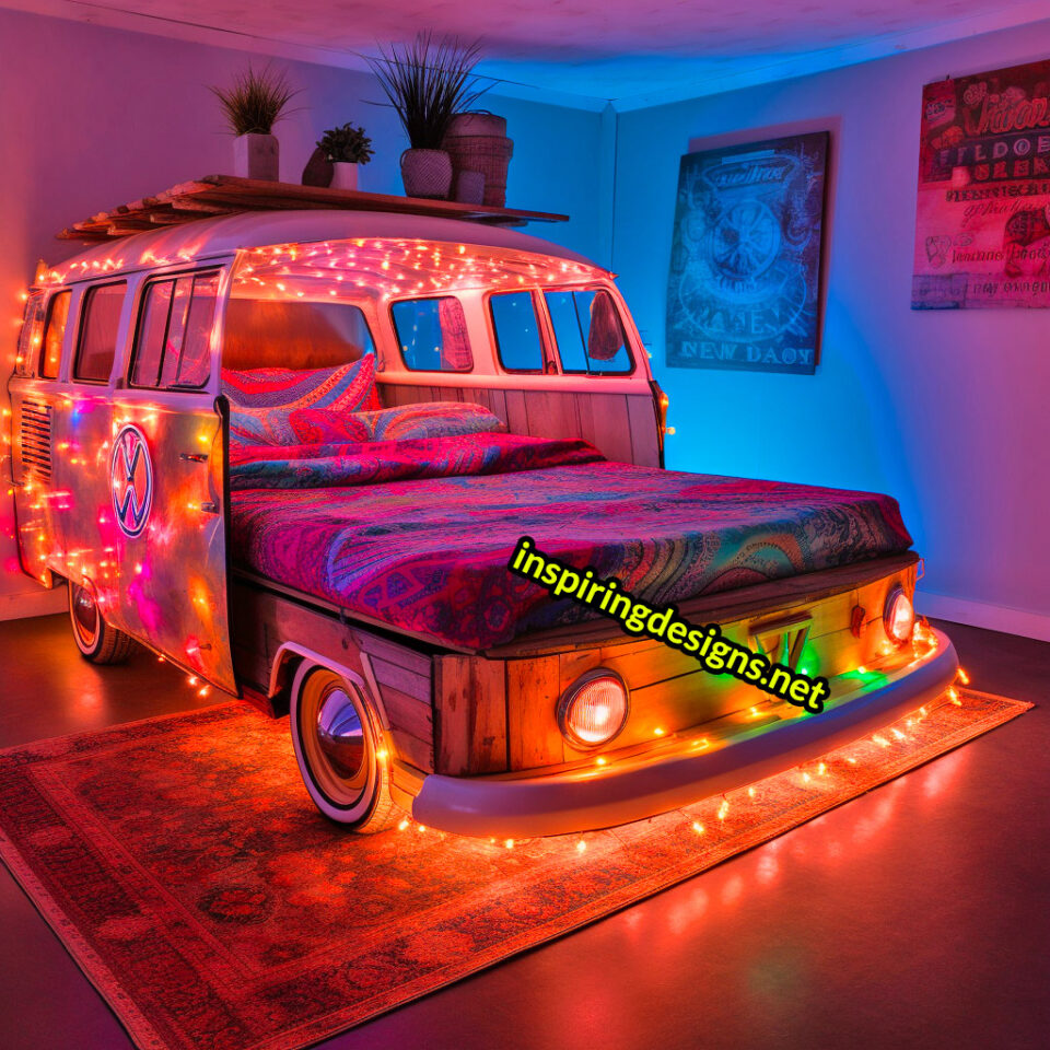 These Volkswagen Hippy Van Beds Are a Trip Back in Time for Nighttime ...
