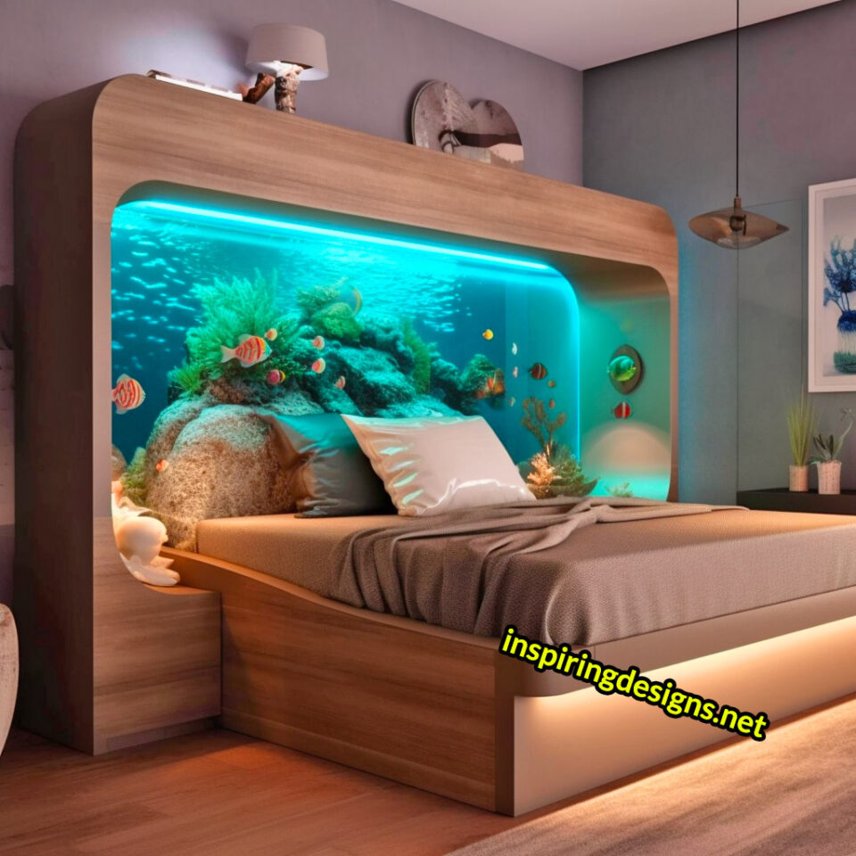 These Stunning Aquarium Beds Let You Sleep with the Fishes, but in a ...