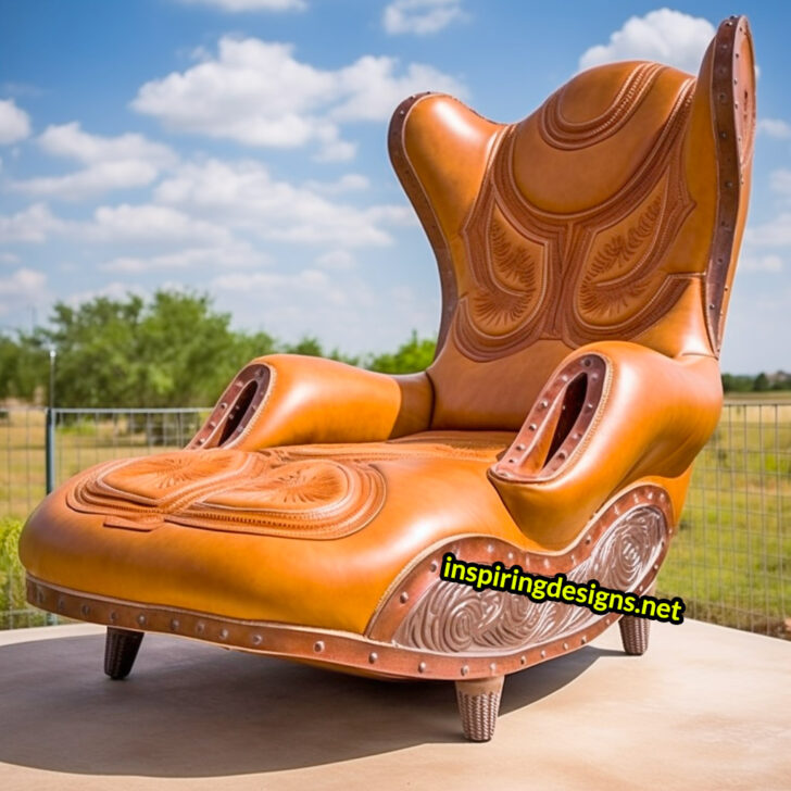 These Giant Cowboy Boot Shaped Chairs Are the Ultimate Yeehaw in Home Decor