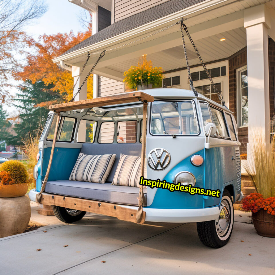 These Volkswagen Type 2 Bus Porch Swings Are the Peaceful Retreat Every ...
